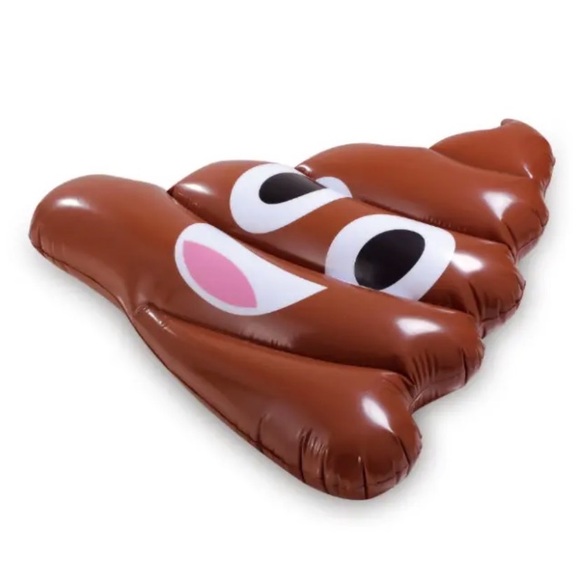 Play Day | Toys | Play Day Brand Pool Float Inflatable Brownpoop Emoji ...